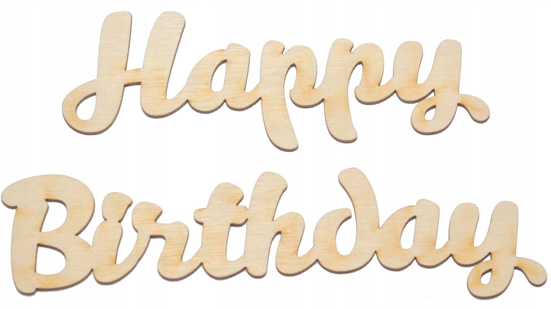 Mowit Napis Happy Birthday ozdoba ze sklejki dekor 8472000337 - Ceny i ...