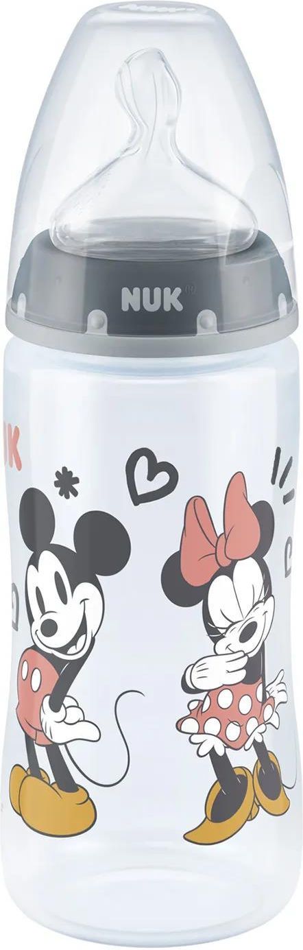 NUK First Choice+ Disney Myszka Miki 300 ml 6-18M szary - Ceny i opinie - Ceneo.pl