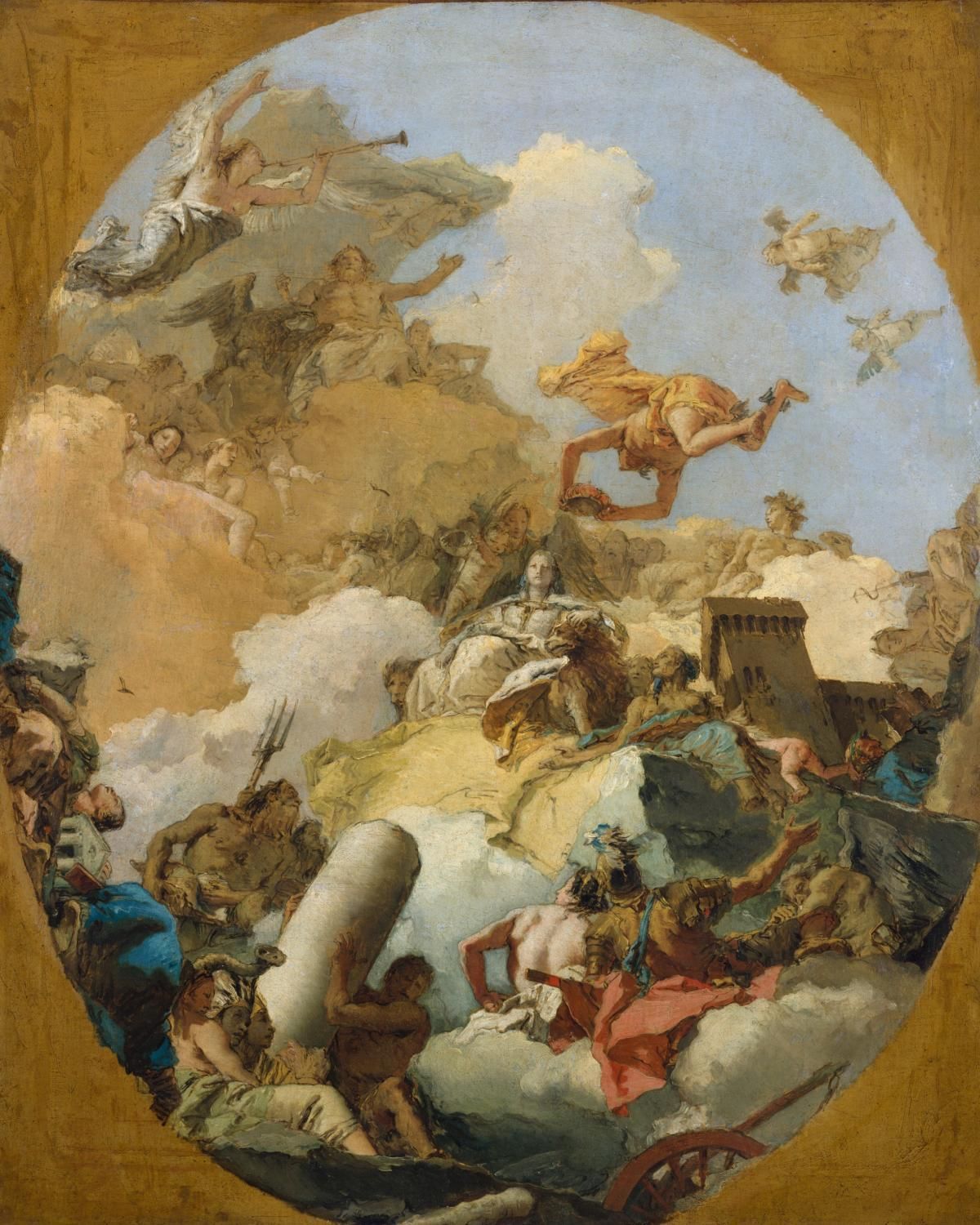 Zakito Posters Plakat 40x50 Apoteoza monarchii hiszpańskiej Giovanni ...