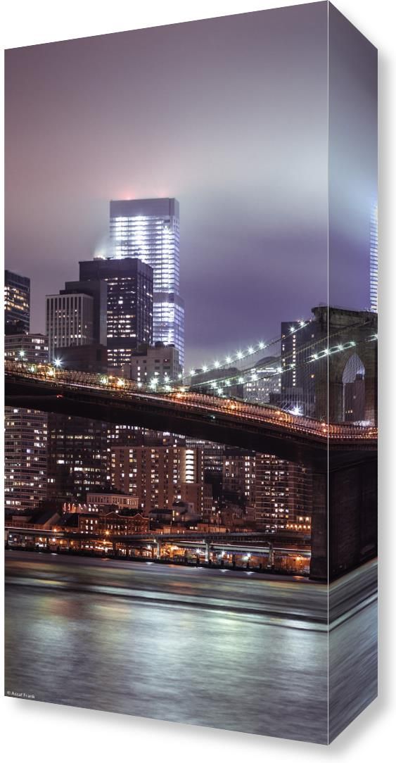 Zakito Posters Obraz 20x40cm Wieczorne ujęcie Mostu Brooklyńskiego z ...