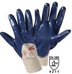 Worky L+D Cross Nitril 1450C Bawełna Kauczuk Nitrylowy Rękawice Robocze ...