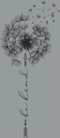 Be Kind Pusteblume Nett Höflich Freundlich Löwenzahn Sommer Blumen ...