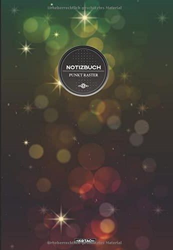 KOTAO Notizbuch Punkt Raster DIN A4 #279 Bokeh Effekt: (150 Seiten, 90g/m2, Softcover, gepunktet ...