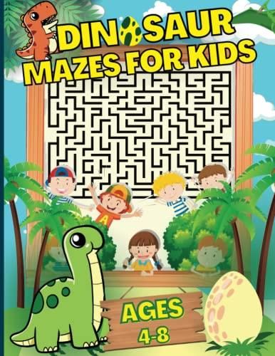 Dinosaur Mazes for Kids 4-8: 101 Dinosaur Maze Activity Book for Kids Ages 4-8, Huge Maze Book ...