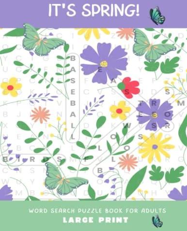 It's Spring!: Word Search Puzzle Book For Adults - Literatura ...