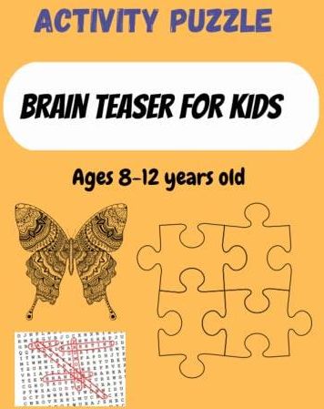 Activity Puzzle Brain Teaser for Kids Ages 8-12 Years Old: word search ...