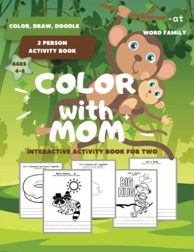 Color with Mom 2 person coloring book: Interactive coloring book for ...