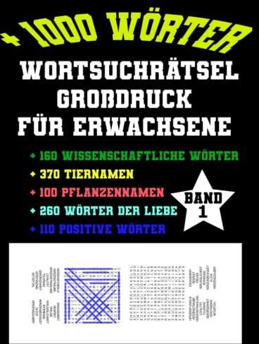 Wortsuchrätsel Großdruck Für Erwachsene: Erweitern Sie Ihren Wortschatz und fordern Sie Ihren ...