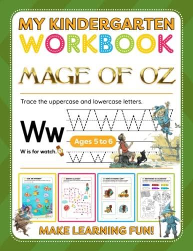 Mage Of Oz My Kindergarten Workbook: Letter Tracing Math Brain Quest ...