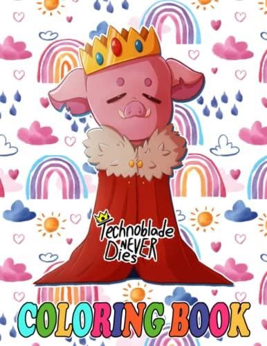 Technoblade Coloring Book for Fan Boys Girls Teen Kids: Technoblade ...