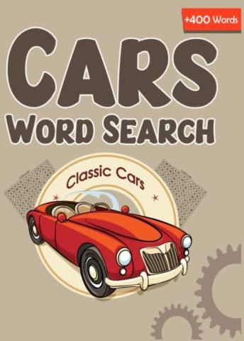 Classic Cars Word Search Puzzle Book For Adults: +400 Cars Word ...