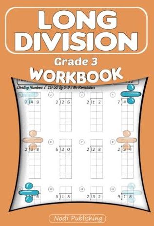 Long Division Workbook Grade 3: Math Worksheet for Kids Ages 8-9 Years ...
