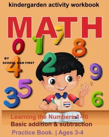 Kindergarden math activity workbook: Learning the Numbers 1-10 And ...