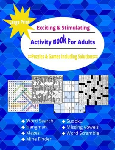 Exciting & Stimulating Activity Book For Adults - Literatura ...