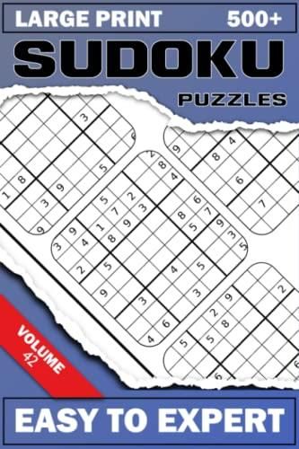 Sudoku Collection Puzzles Book for Adults - +500 Large Print - Volume ...