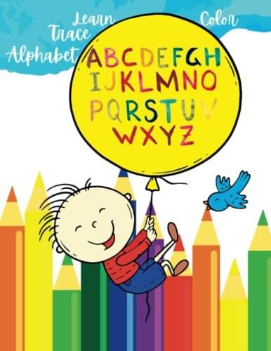 English Alphabet For Pre-KG Kids: Enjoy, Learn, Trace, and Color Funny ...