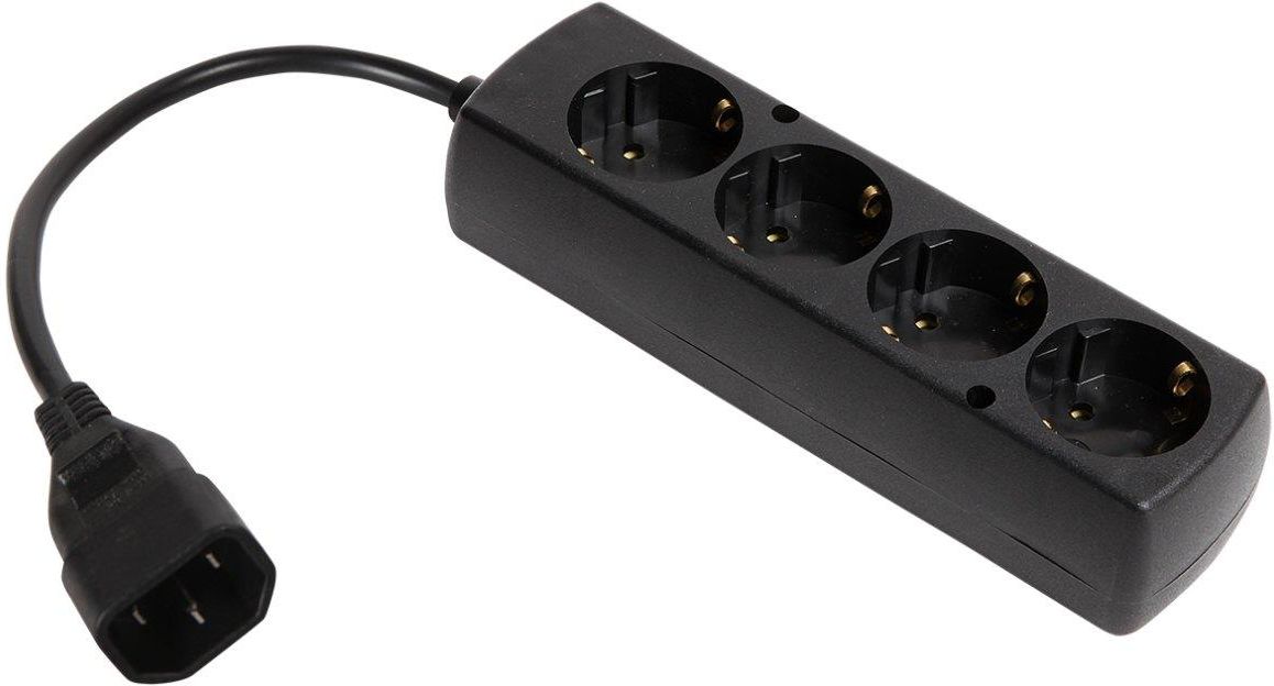 Zasilacz UPS Adapter Przejściówka UPS wtyk C14 4 gniazda Schuko ...