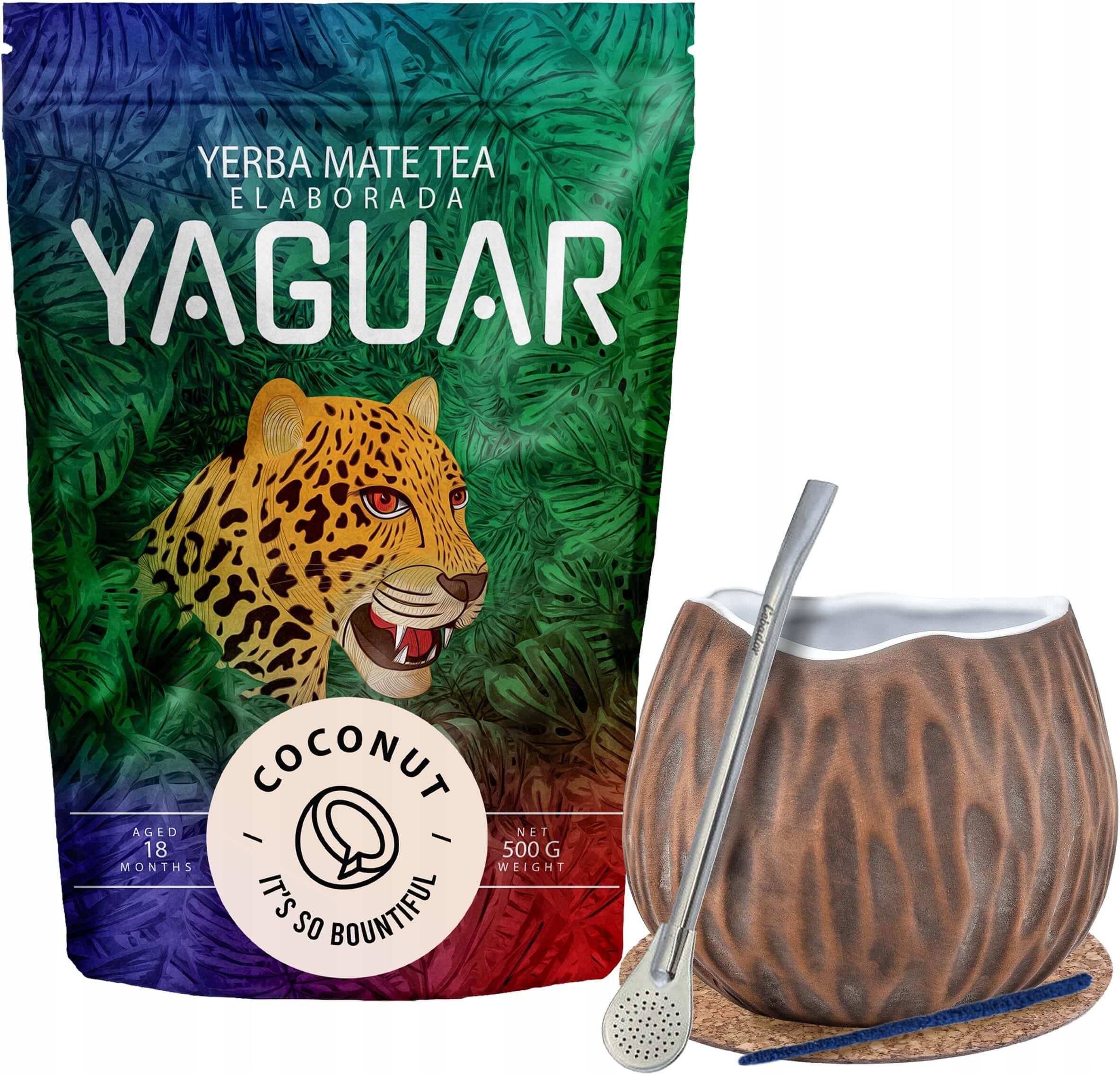 Yaguar Zestaw Startowy Yerba Mate Coconut 500g - Ceny i opinie - Ceneo.pl