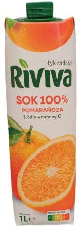 Riviva Sok 100 % Pomarańcza 1L - Ceny i opinie - Ceneo.pl