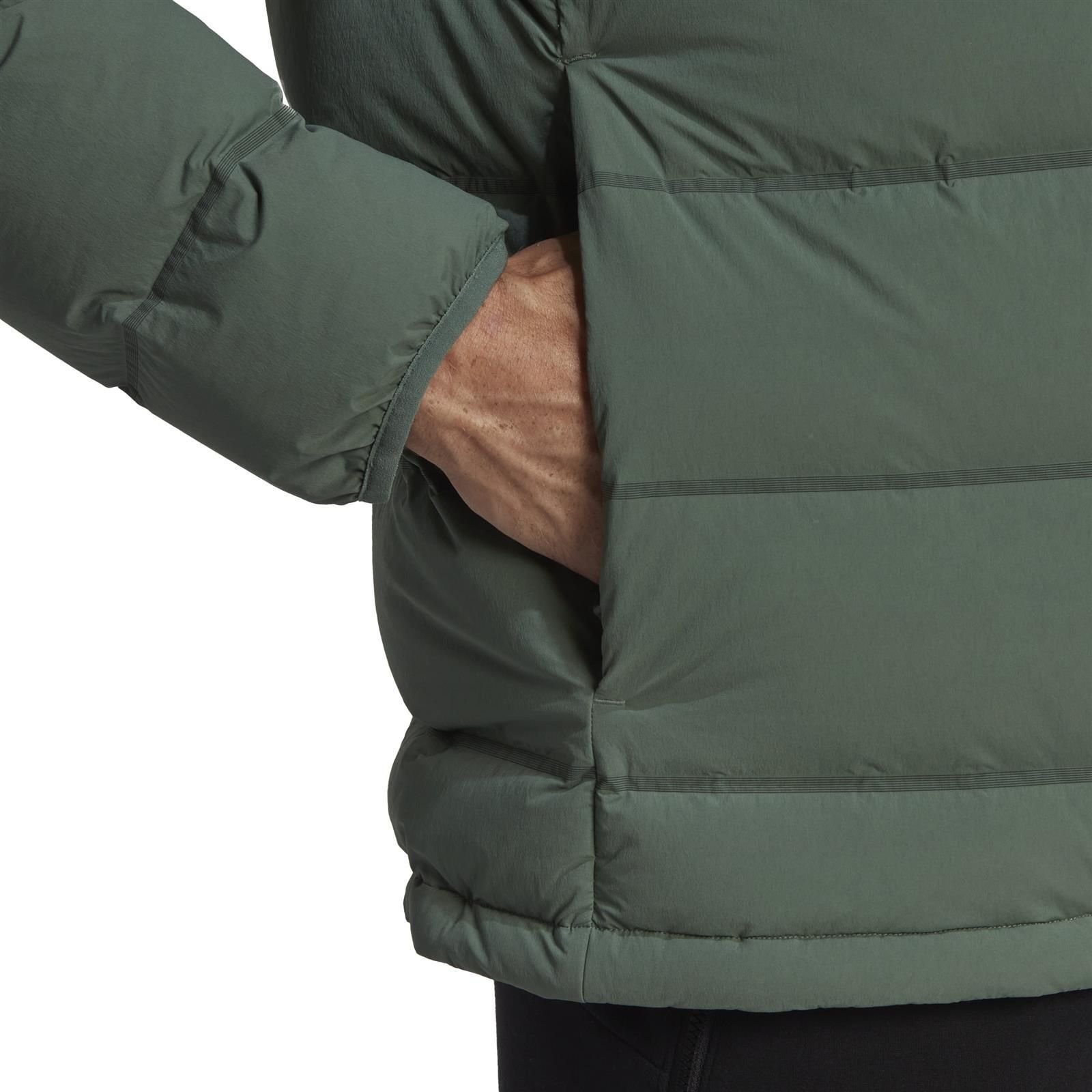 KURTKA Z KAPTUREM MĘSKA ADIDAS HELIONIC STRETCH ZIELONA HG8717 - Ceny i ...