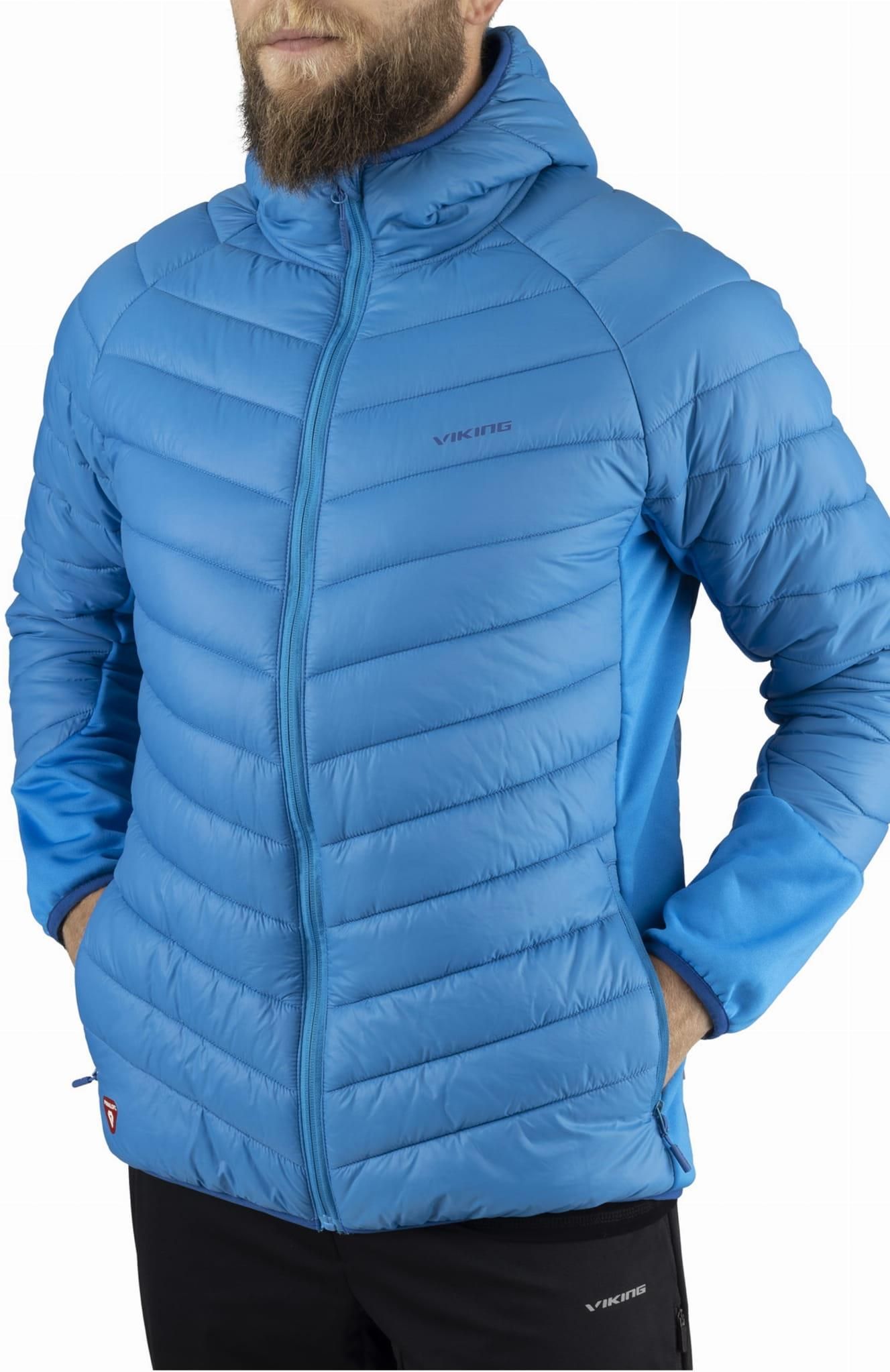 Kurtka męska z kapturem Viking Bart Warm Pro Primaloft 1500 niebieski ...