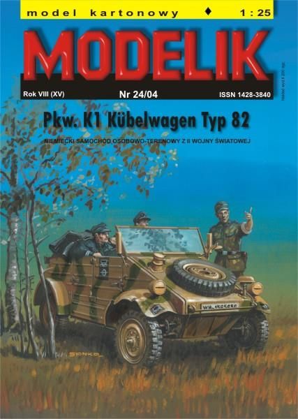 Modelik 24/04 Samochód Pkw.K1 Kubelwagen Typ 82 13191505160 - Ceny i ...