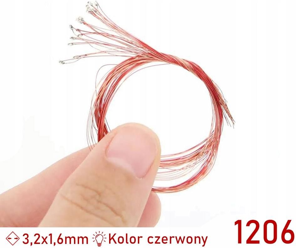 Diody Led Smd 1206 3V czerwone 5szt. Kolorowe 13249231248 - Ceny i ...