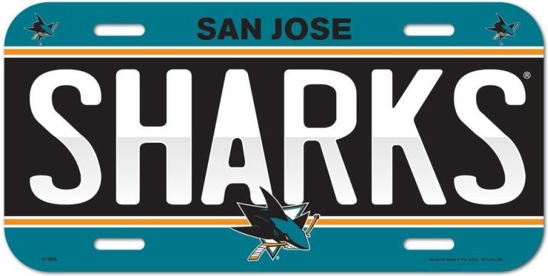 San Jose Sharks Tablica Na Ścianę License Plate Banner - Ceny i opinie ...