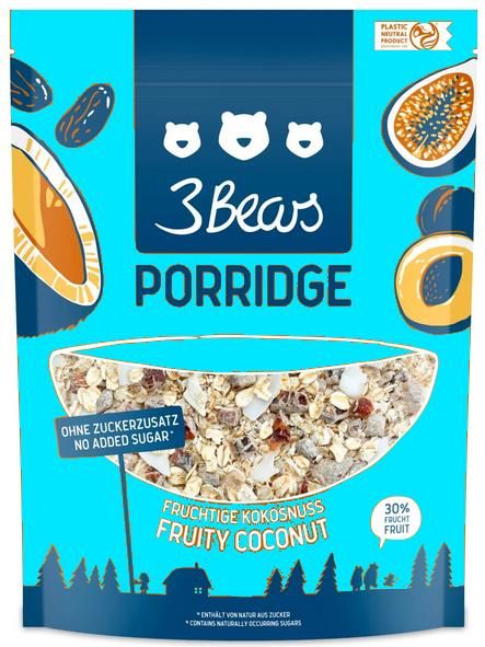 3Bears Owsianka Owocowa Z Kokosem 50g - Ceny i opinie - Ceneo.pl