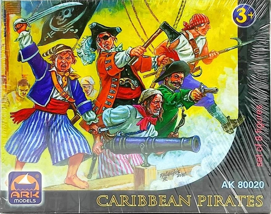 Ark Models Caribbean pirates set of 8 figures (6.5 cm) 1:32 13199597990 ...