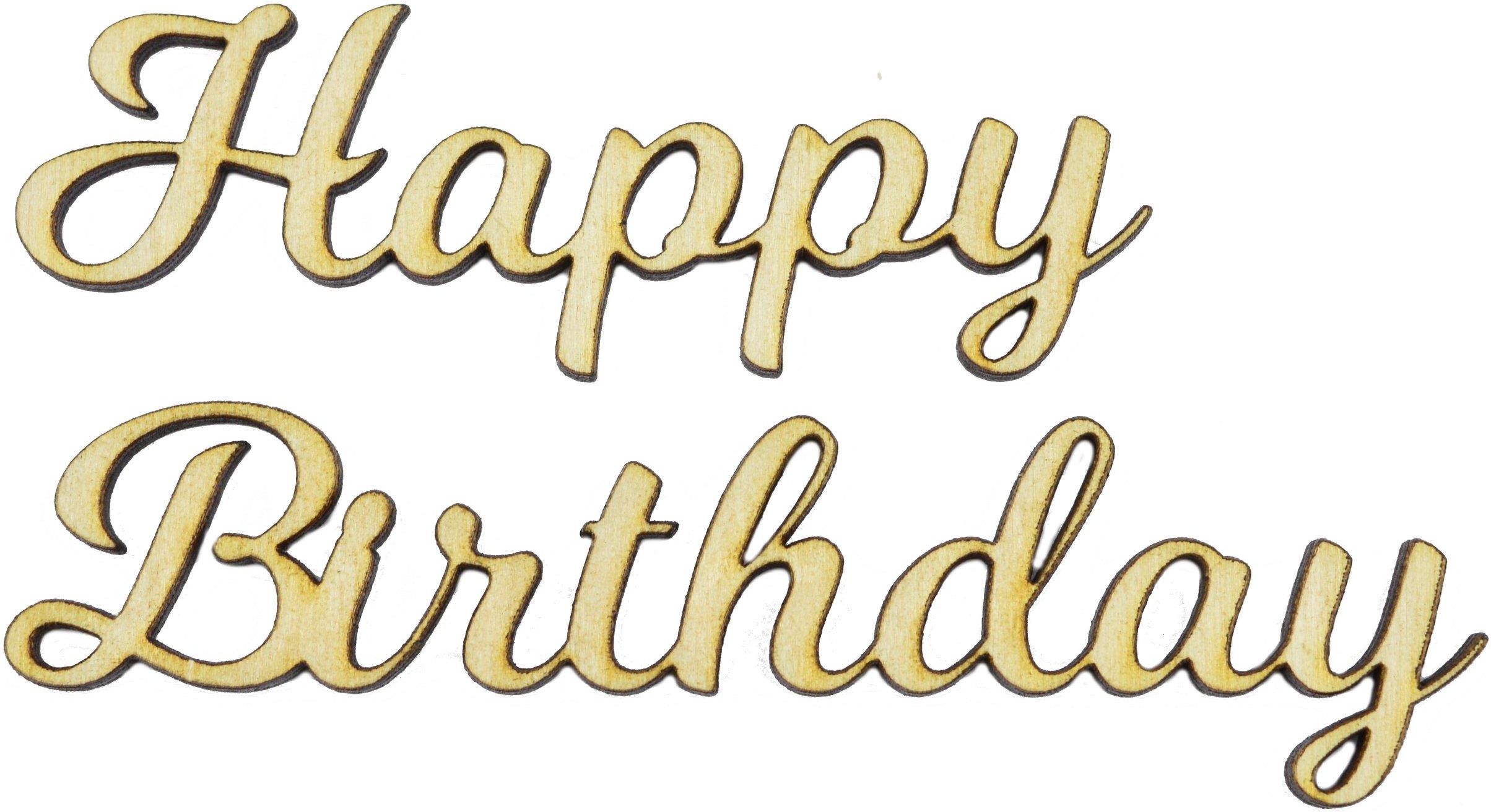 Napis drewniany Happy Birthday 3cm 7365364617 - Ceny i opinie - Ceneo.pl