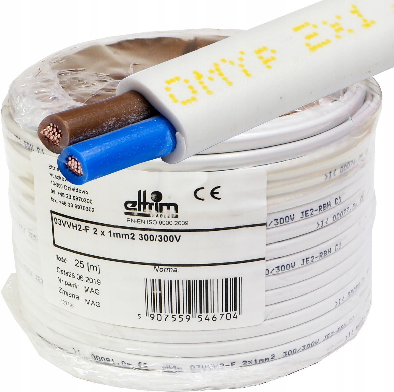 Eltrim Przewód Omyp 2X1Mm 300/300V Linka Cu Płaski - Opinie i ceny na ...