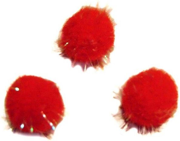 Pompony Czerwone/opal pomponiki ok 8mm 40szt-1,20z 6678514347 - Ceny i ...