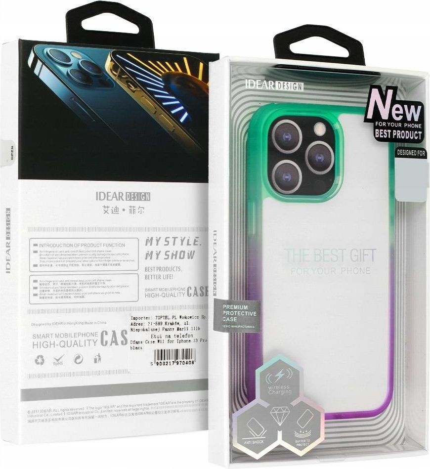 Toptel Idear Case W15 Do Iphone 14 Pro Max Miętowo-Fiolet - Etui na ...