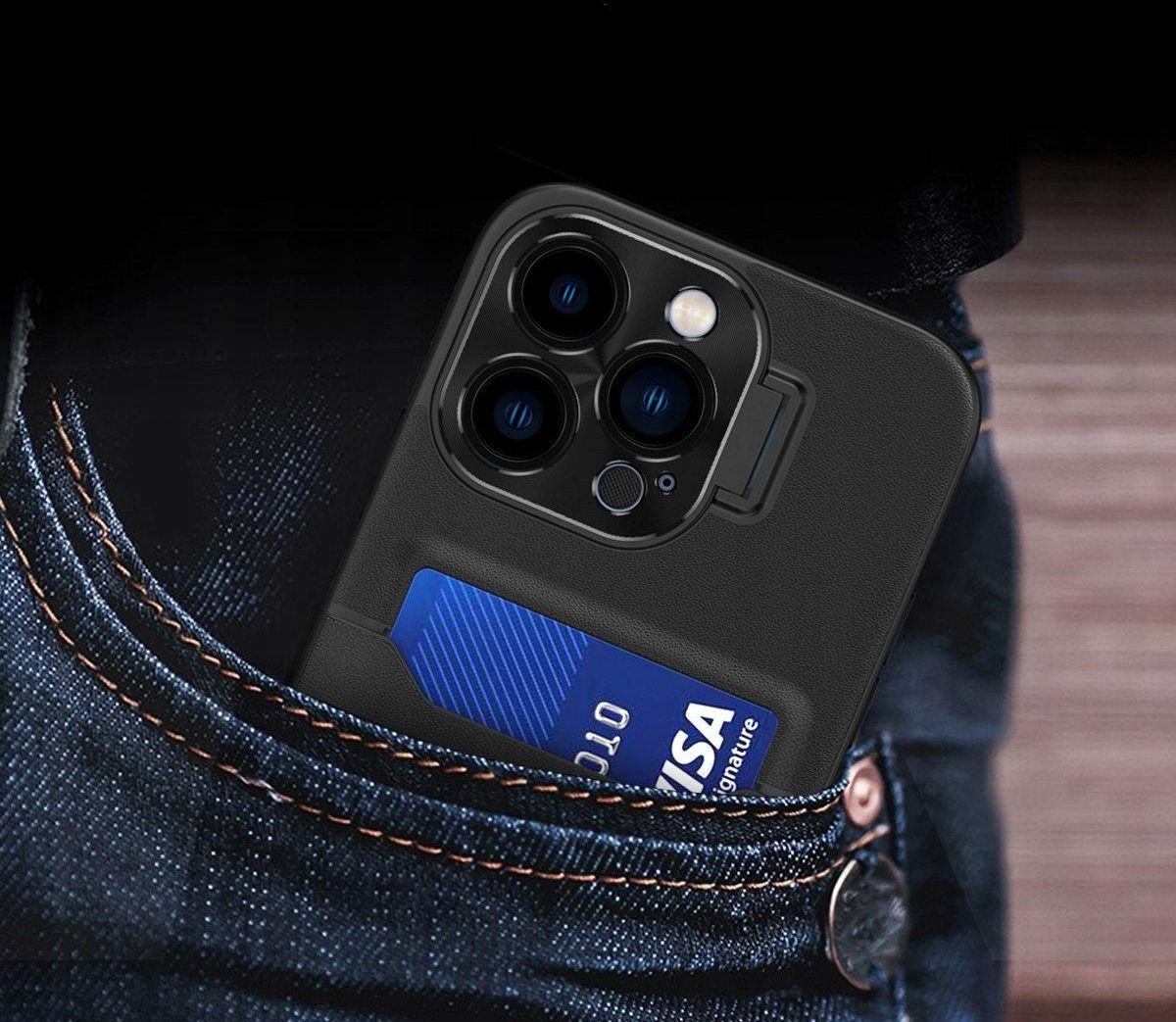 Hurtel Leather Stand Case Etui Do Iphone 14 Pro Max Pokro - Etui na ...