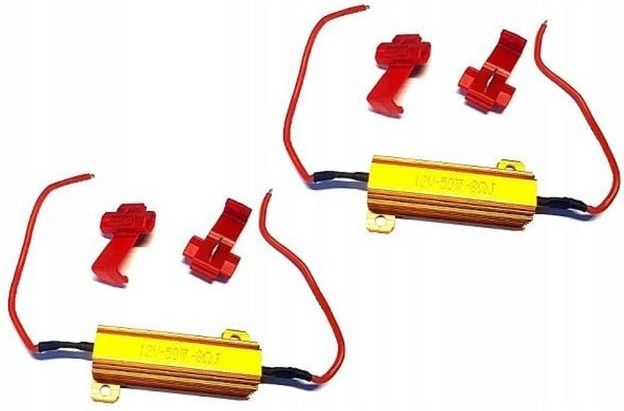 Lampa tylna Kamar 2X Rezystor Opornik Kierunkowskazów Lamp Led 12V ...