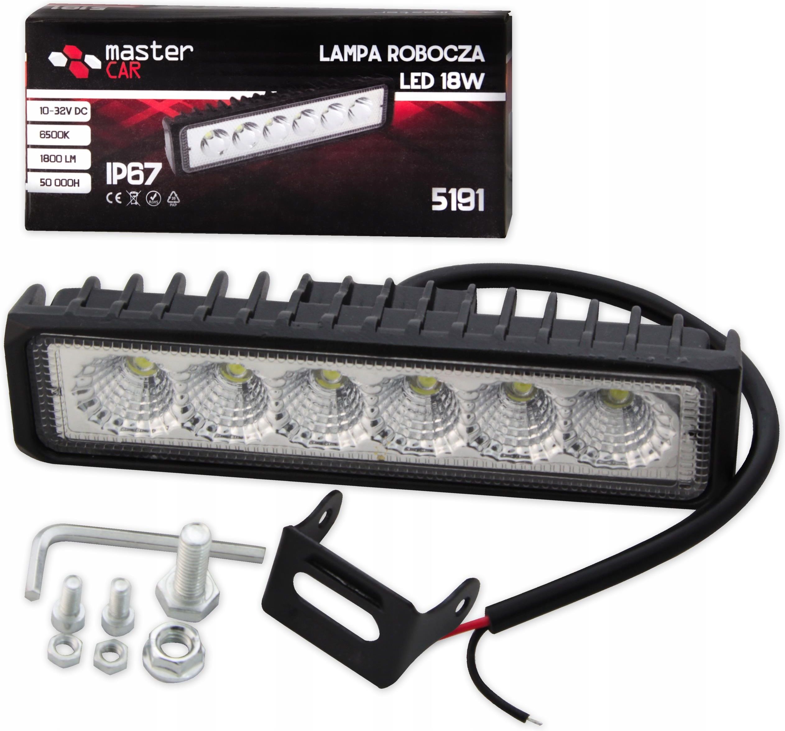 Halogen Master Car Lampa Robocza Led 18W Halogen Szperacz 12V 24V ...