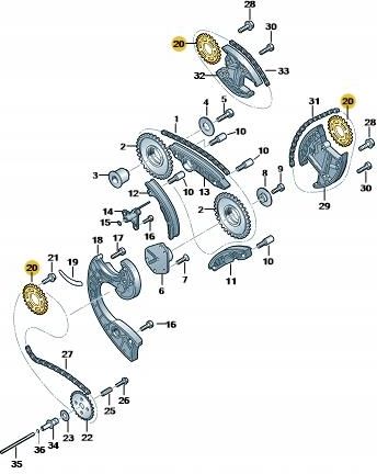 Audi Oe Oryginalne Koło Łańcucha Rozrządu Vw - Opinie i ceny na Ceneo.pl