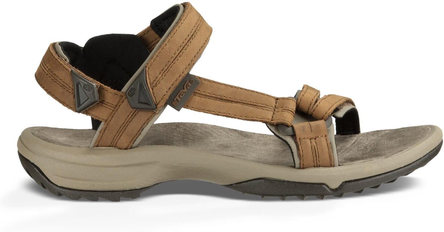 Sandały Damskie Teva Terra Fi Lite Leather brn Brązowy (37 (US 6 ...