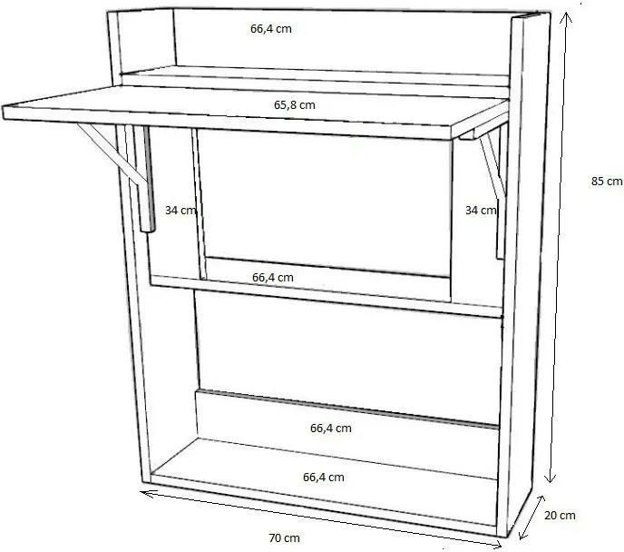 Czarne Rozkładane Biurko Ścienne Vatos - Opinie i atrakcyjne ceny na ...