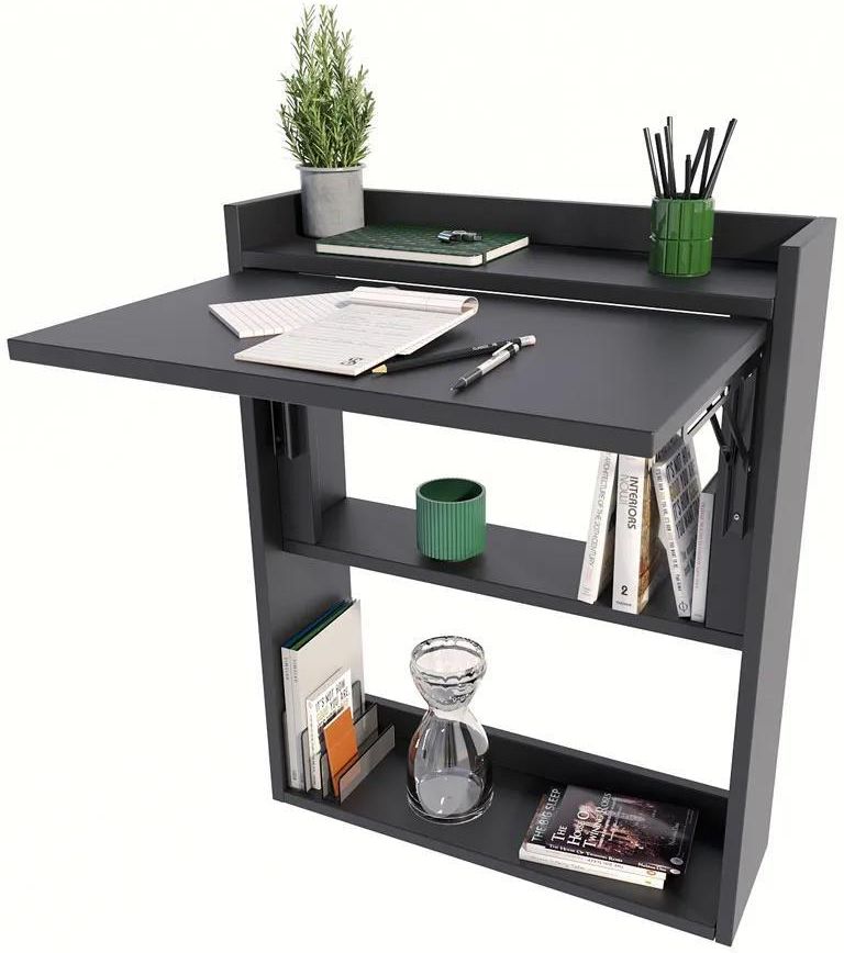 Czarne Rozkładane Biurko Ścienne Vatos - Opinie i atrakcyjne ceny na ...
