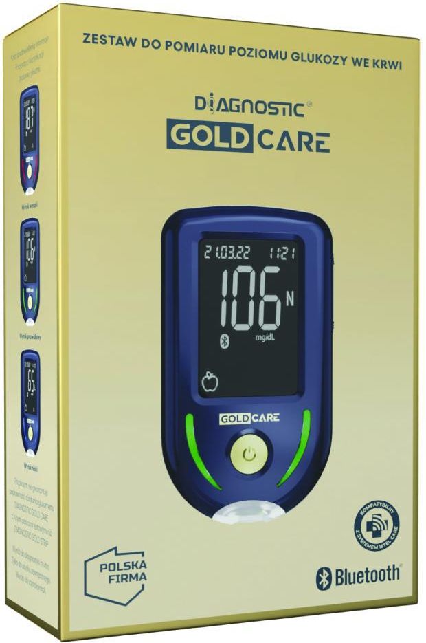 Glukometr Diagnostic Gold Care z funkcją Bluetooth i aplikacją Istel ...