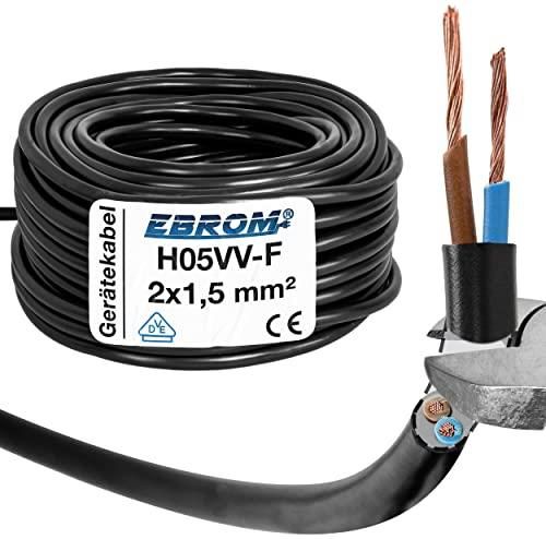 Ebrom Przewód Z Tworzywa Sztucznego Okrągły Led H05Vv-F 2X1,5Mm² Mm2 ...