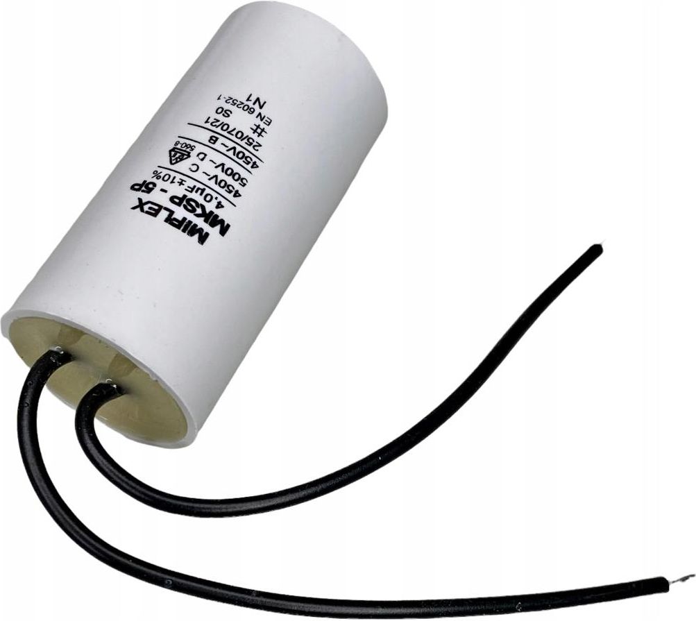 Miflex Kondensator Silnikowy 4Uf 450V Polski V7 - Opinie i ceny na Ceneo.pl