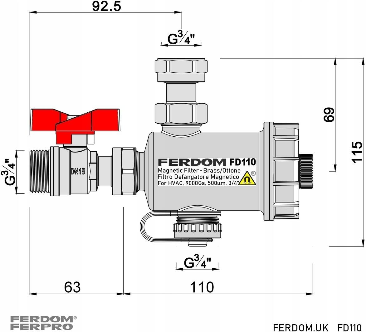 Ferdom Strong Filtr Magnetyczny FD110 - Opinie i ceny na Ceneo.pl