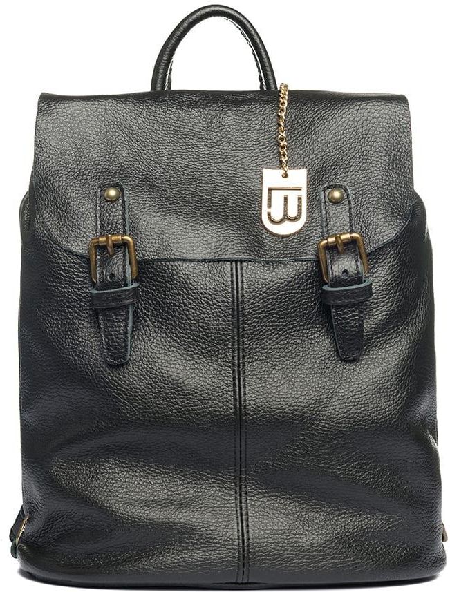 Lucca Baldi Skórzany plecak Montichiari w kolorze czarnym - 31 x 37 x ...