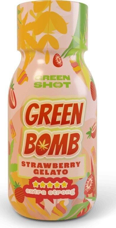 Green Shot Green Bomb Strawberry Gelato 1150mg Extra Strong 100ml ...
