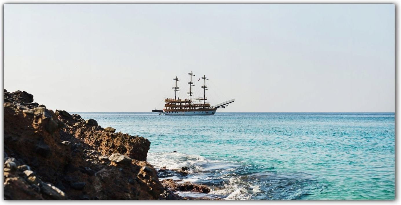 Coloray Obraz Na Szkle Foto Statek Piracki Wybrzeże 120X60 - Opinie i ...