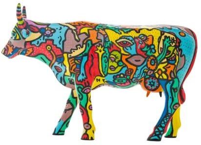 Cowparade Holandia Figurka Krówka Moo York Celebration Duża/Poliresing ...