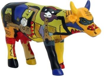 Cowparade Holandia Figurka Krówka Picowso'S Moosicians Mała/Poliresing ...